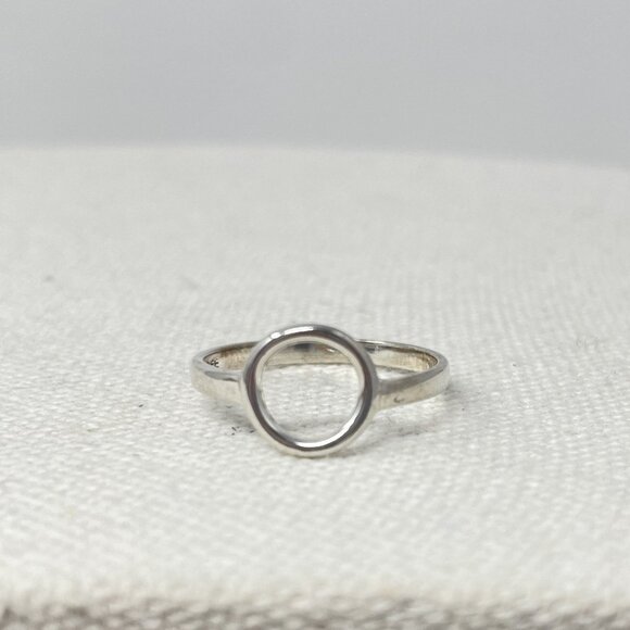 Bee | Jewelry | Karma Circle Ring Sterling Silver 925 Simple Dainty ...